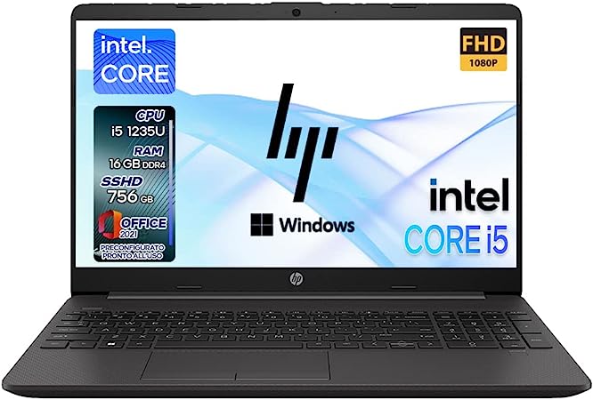 HP 250 G9 Intel Corei5-1235U 4GB/512SSD Freedos With Bag Dark Ash ...