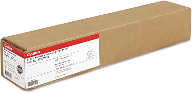 Canon Water Resistant Matte Banner Vinyl (480gsm, 42"x40', 3" Core ...