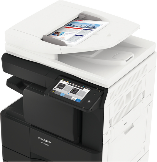 SHARP BP-30M35 WITH BP-DS12 HIGH STAND/TONER/DEVELOPER – Lance Trend